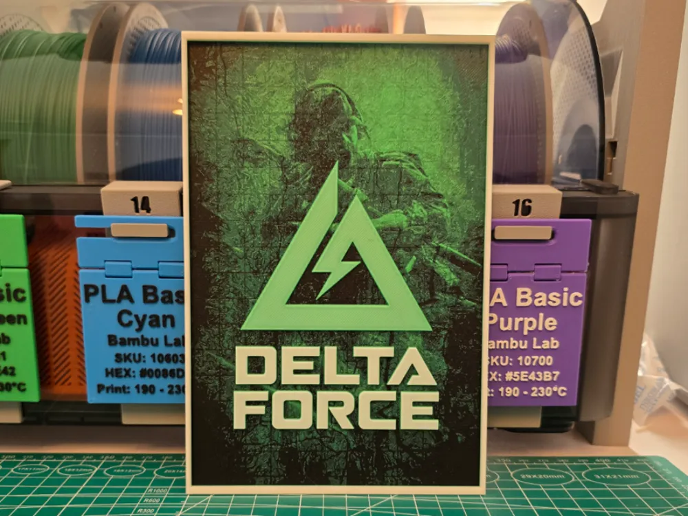 Delta Force Poster - Hueforge Art by Lumpy3D MakerWorld: Download Free ...