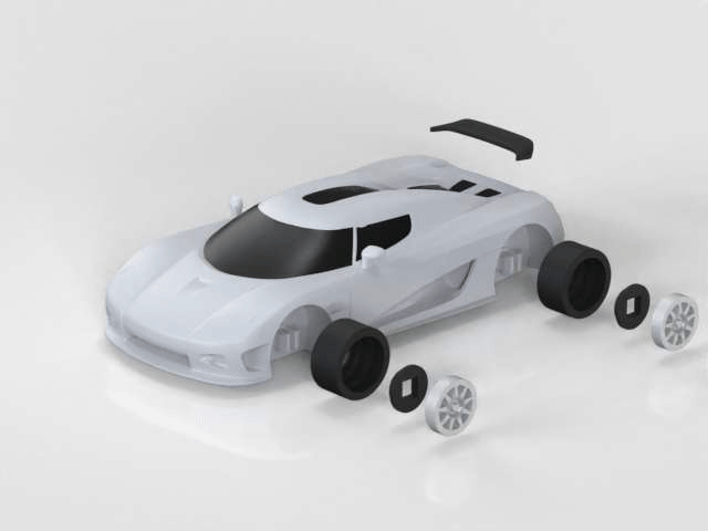 【Koenigsegg】Koenigsegg CCX Race Car 1:64 Scale Single-Color Model by ...