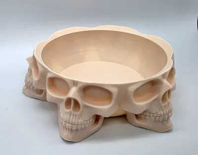Six Skull Bowl (Bowl of Skulls) by Triple G Workshop MakerWorld ...