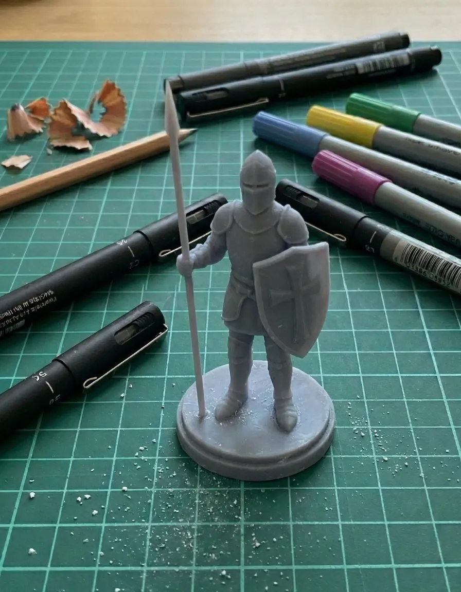 Pion Templier | Statue d'échecs médiévale - Modèle d'Impression 3D ...