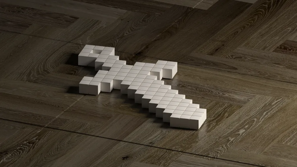 Minecraft Diamond Sword Pendant我的世界钻石剑挂件 by Hajimi - MakerWorld