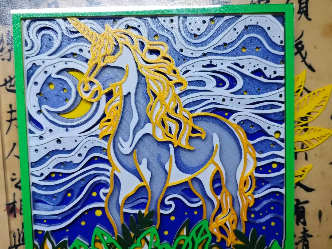 Year of the Horse Layered Print Artwork - Free 3D Print Model - MakerWorld