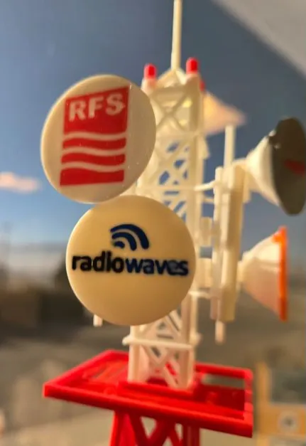 Dish radome covers with logos by Dreadnaught - MakerWorld