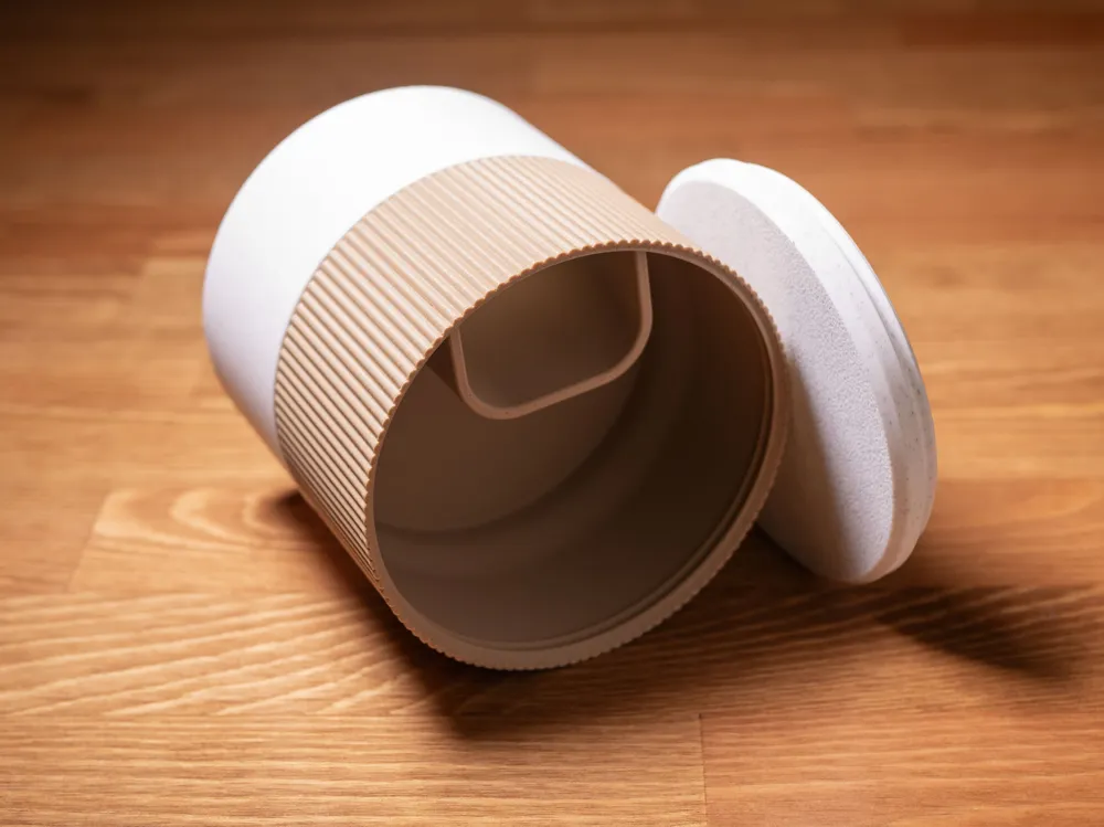 Pistachio Cup (Pistachio Bowl) - Ribbed - Free 3D Print Model - MakerWorld