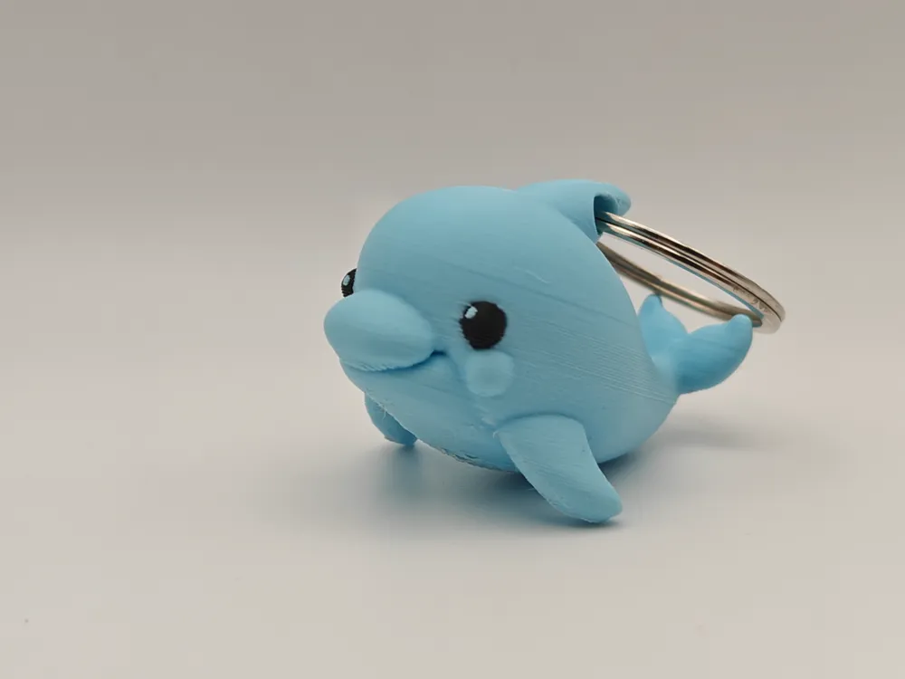Chibi Dolphin keychain - Free 3D Print Model - MakerWorld