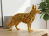 German Shepherd dog sculpture - Free 3D Print Model - MakerWorld