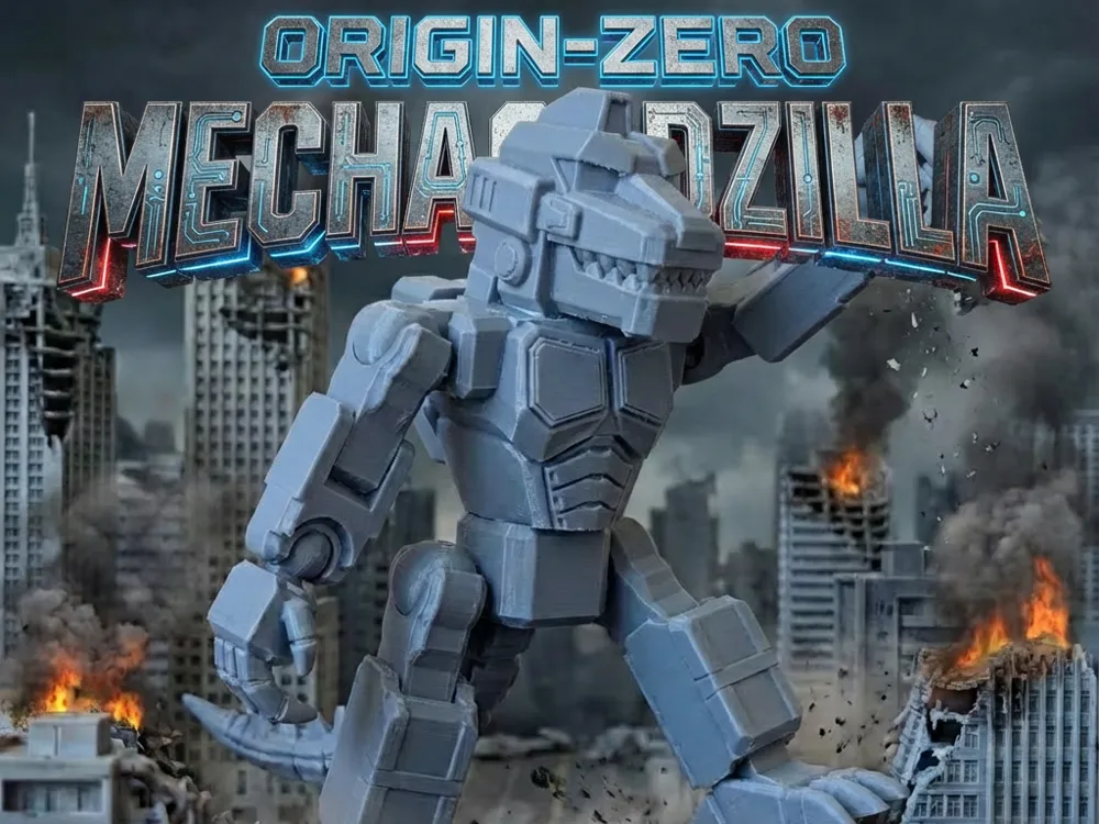 Origin-Zero Mechagodzilla - Free 3D Print Model - MakerWorld