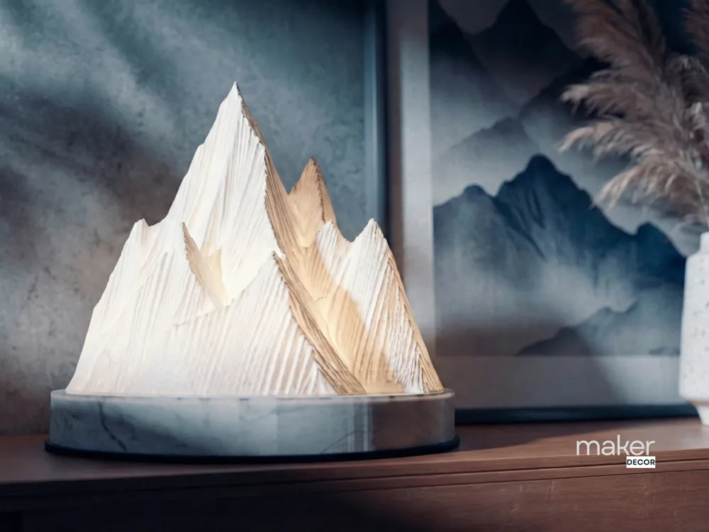 Crystal Summit Desk Lamp - Free 3D Print Model - MakerWorld