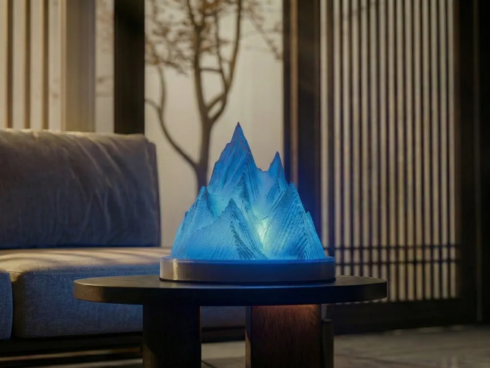 Crystal Summit Desk Lamp - Free 3D Print Model - MakerWorld