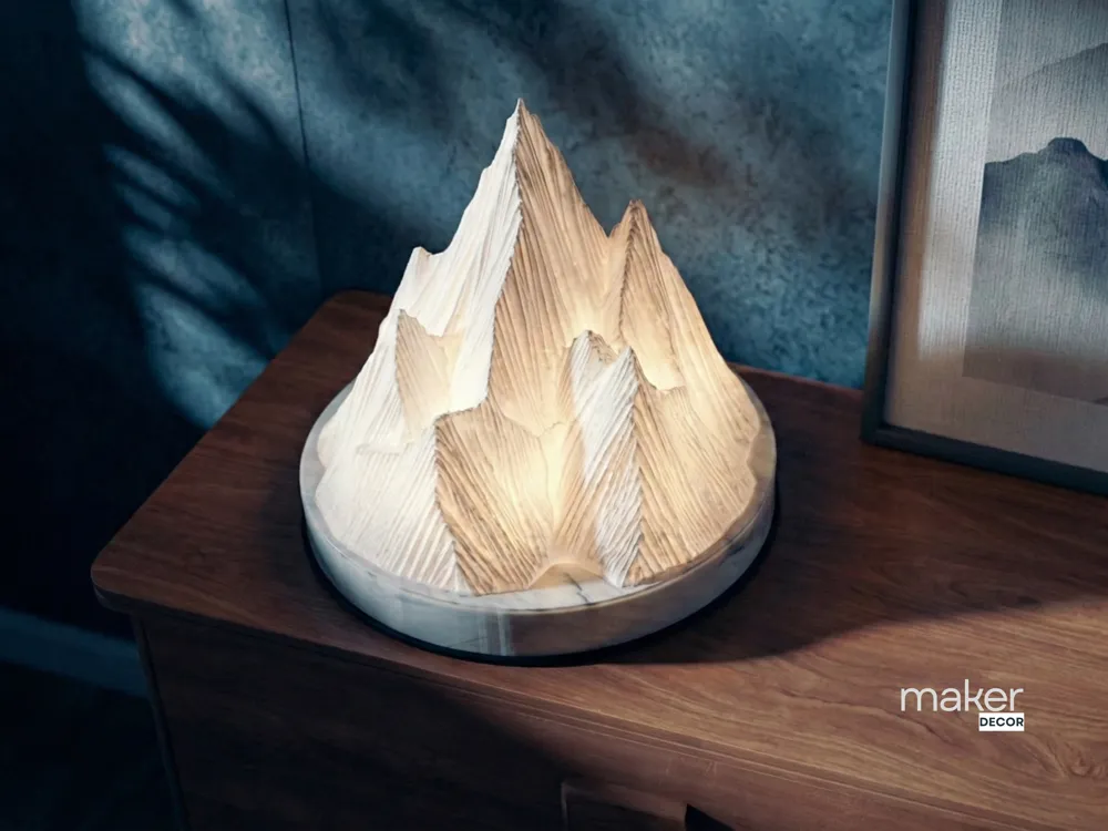 Crystal Summit Desk Lamp - Free 3D Print Model - MakerWorld