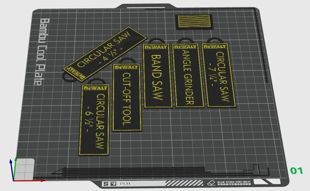 DeWalt Tool Bag Tags by DrBogie - MakerWorld