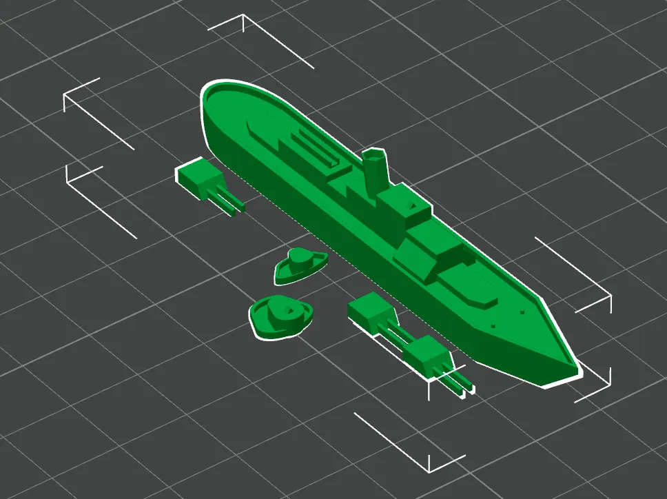 Small battleship by bewildered beast - MakerWorld