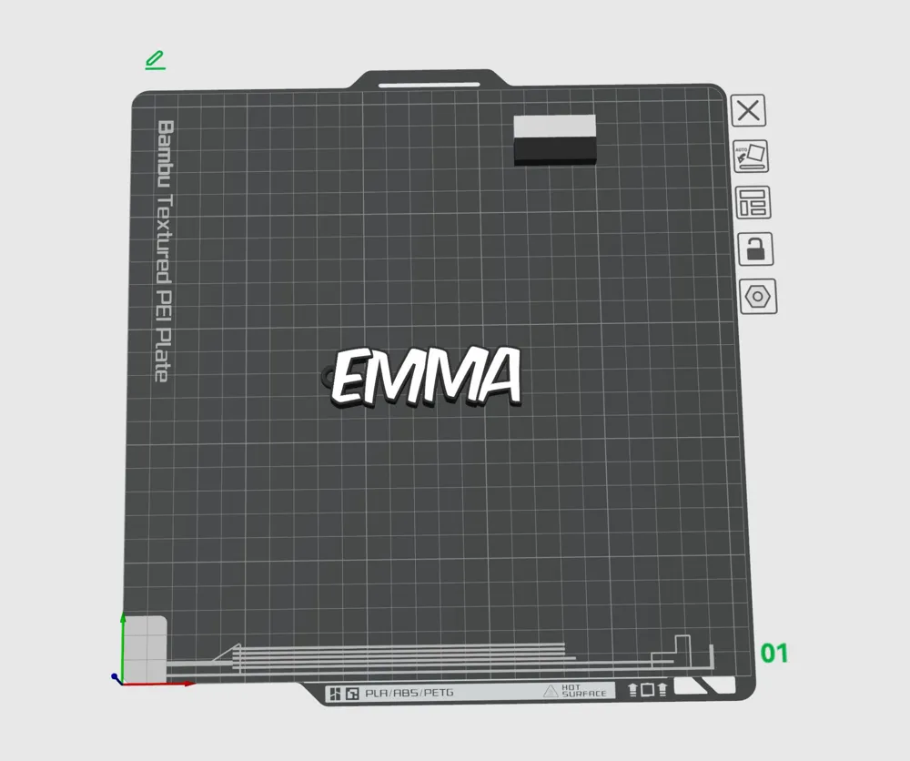 Keychain with the name Emma by 3D Pitti - MakerWorld
