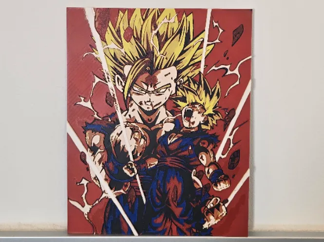 Son Gohan SSJ2 Dragonball Z Hueforge – Kostenloses 3D-Druckmodell ...