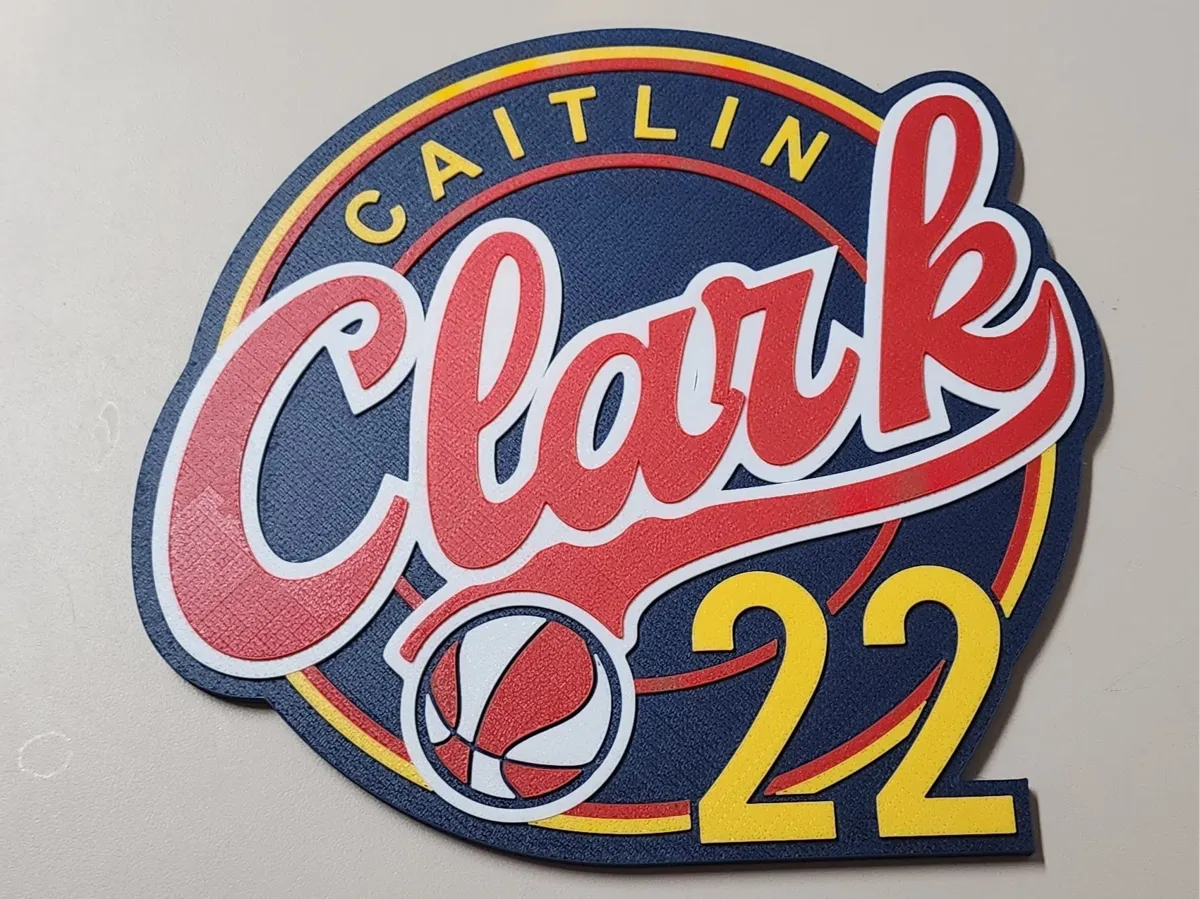 Caitlin Clark Indiana Fever Wall Display - Free 3D Print Model - MakerWorld