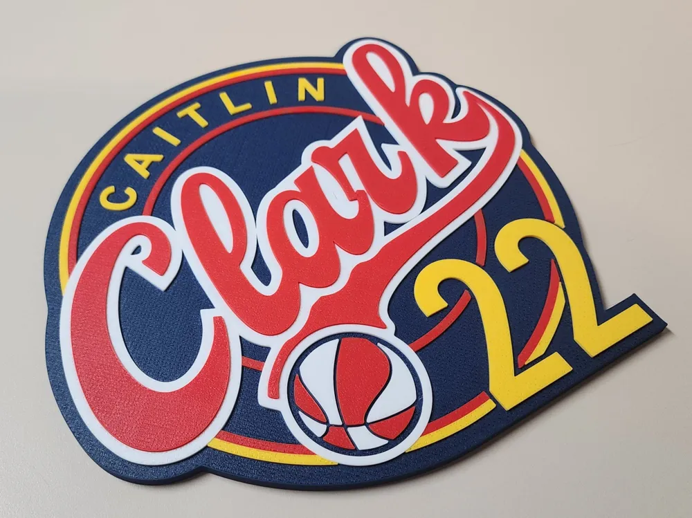 Caitlin Clark Indiana Fever Wall Display - Free 3D Print Model - MakerWorld