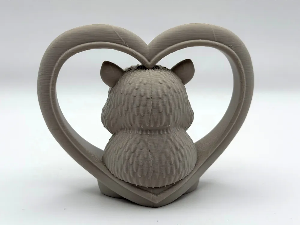 卡皮巴拉爱心装饰 - 免费 3D 打印模型 - MakerWorld