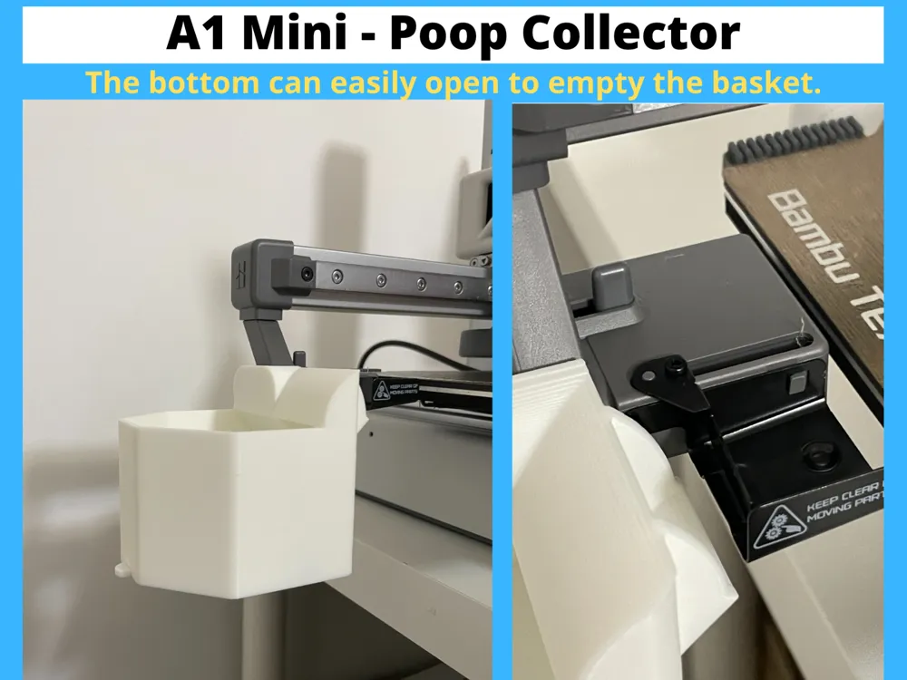 BAMBU LAB A1 and A1 MINI - POOP COLLECTOR - Free 3D Print Model ...