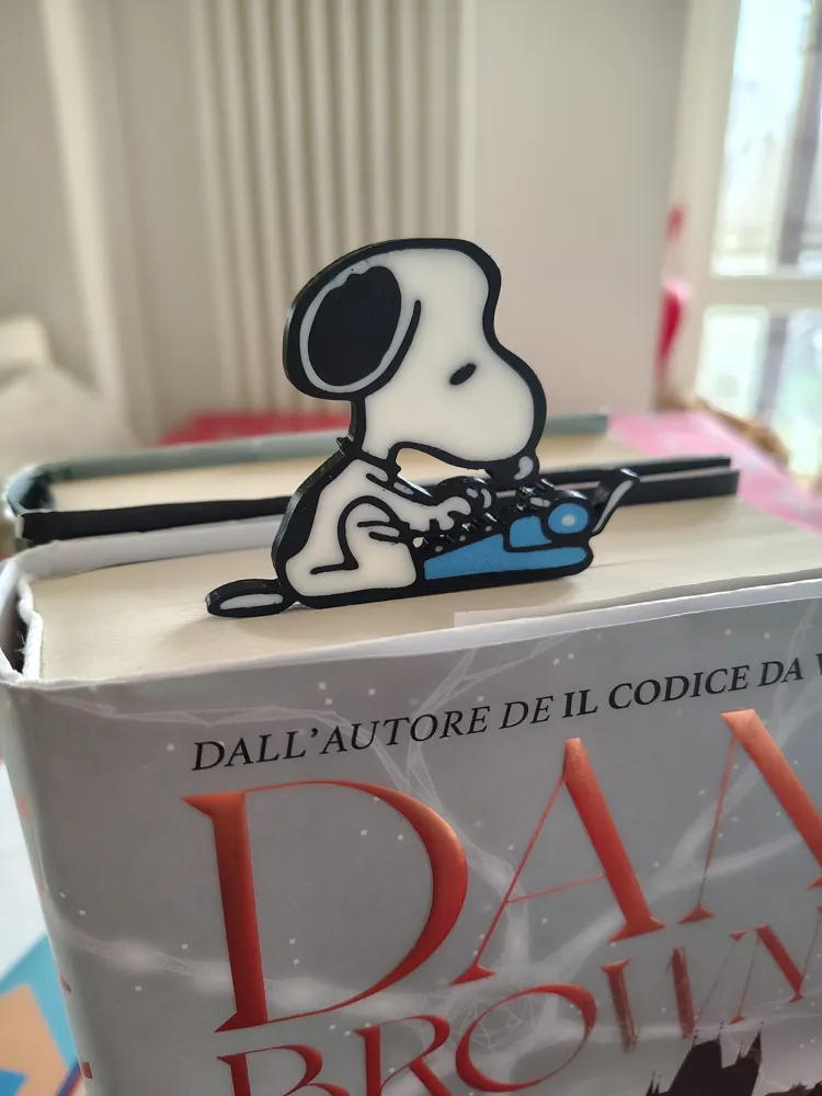 Snoopy bookmark - Free 3D Print Model - MakerWorld