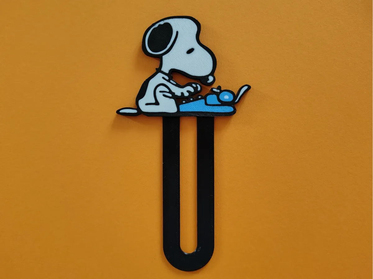 Snoopy bookmark - Free 3D Print Model - MakerWorld