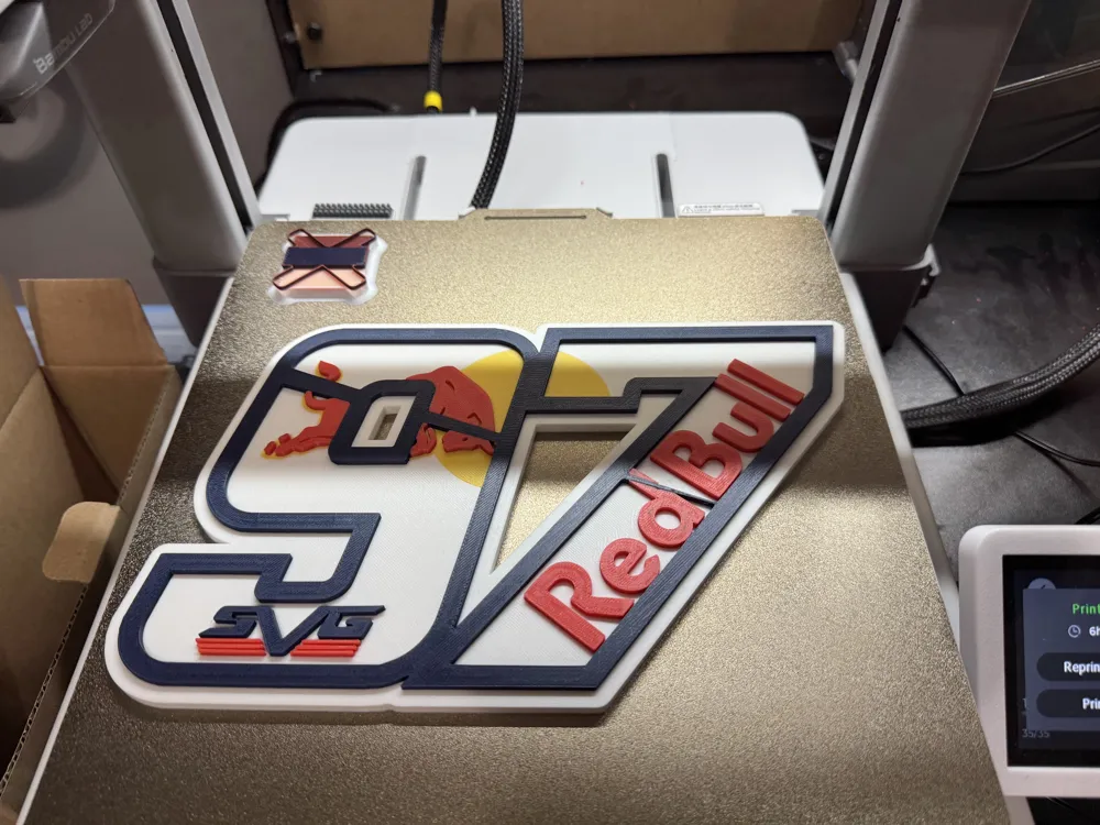 Shane van Gisbergen SVG NASCAR 97 Red Bull Sign - Free 3D Print Model ...