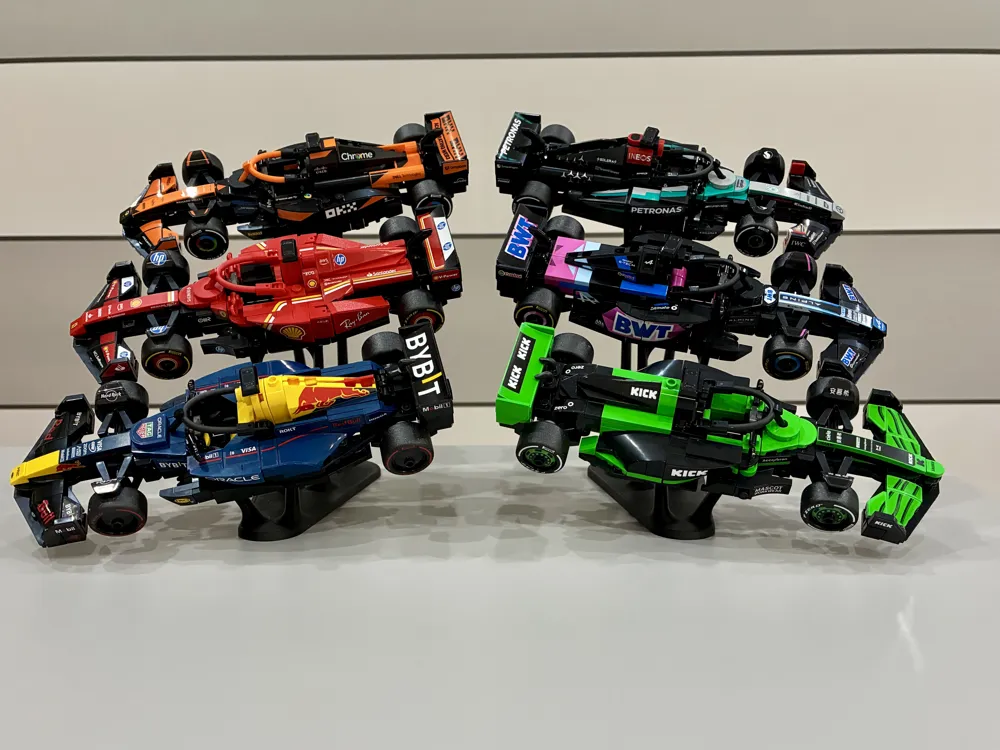F1 Speed Champions Triple ISO View Stand - Free 3D Print Model - MakerWorld