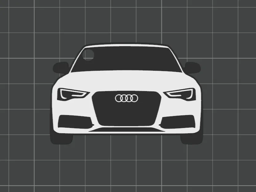Car Keychain - Audi A5 (gen. 8T) - Free 3D Print Model - MakerWorld