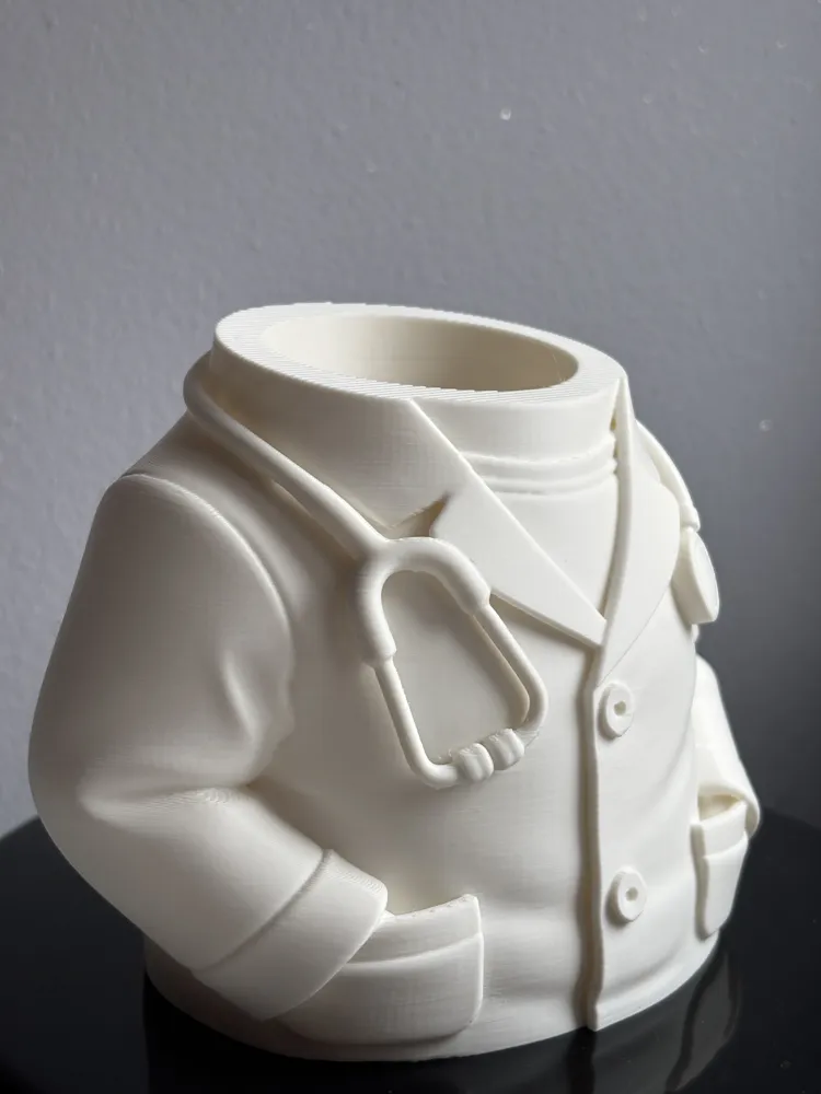 Doctor Pen Holder / Desk Organizer - Lab Coat - Free 3D Print Model ...