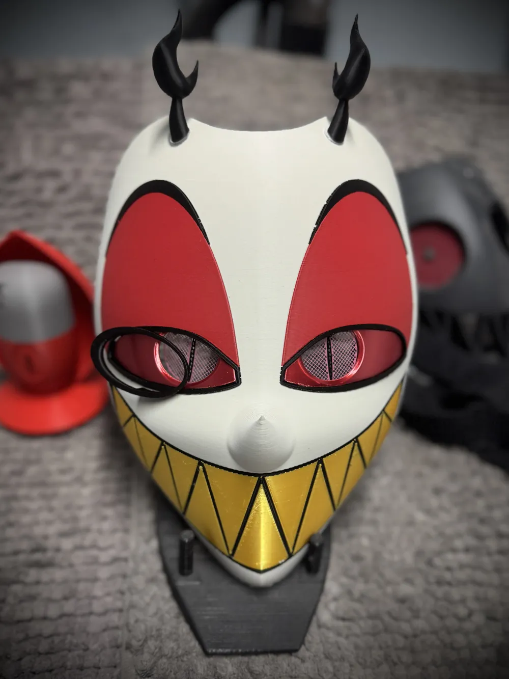 Hazbin Hotel Inspired Alastor Mask - Free 3D Print Model - MakerWorld