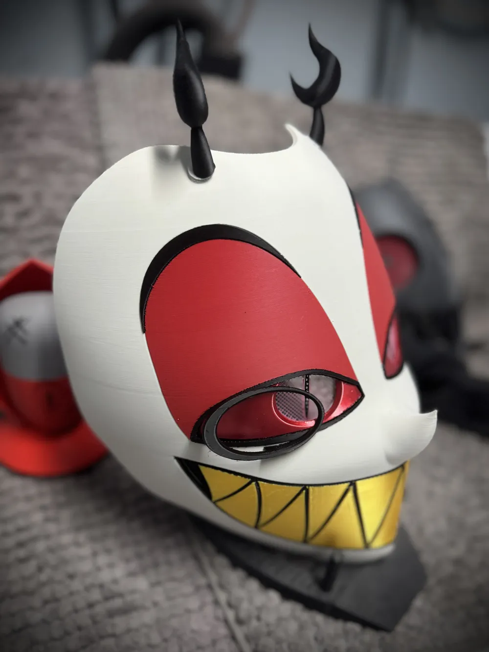 Hazbin Hotel Inspired Alastor Mask - Free 3D Print Model - MakerWorld