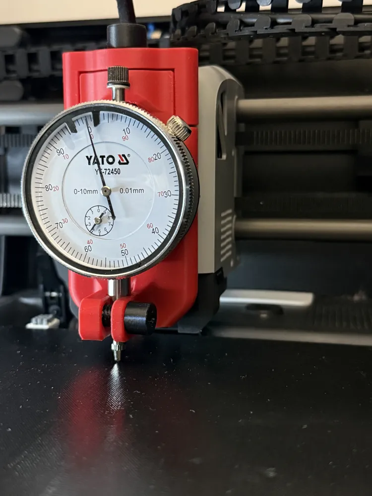 8mm Dial Indicator Mount For P1 / X1 Dial Gauge - Free 3D Print Model ...