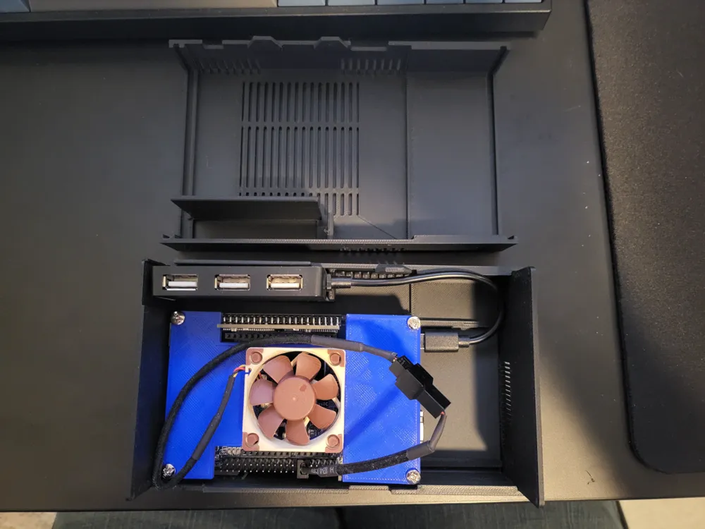 MiSTer FPGA case with MakerSpot Micro USB OTG Hub integration Remixed ...