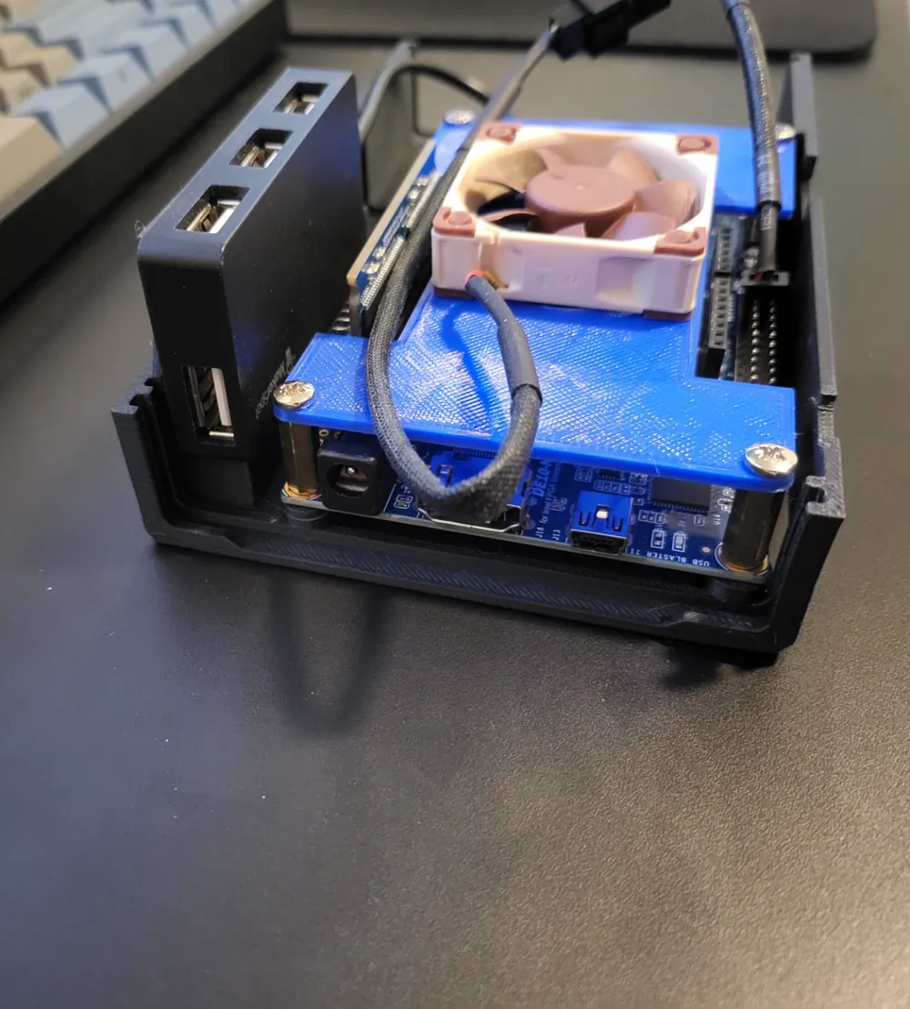 MiSTer FPGA case with MakerSpot Micro USB OTG Hub integration Remixed ...