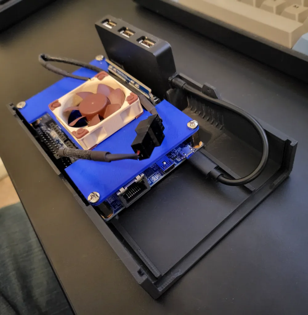 MiSTer FPGA case with MakerSpot Micro USB OTG Hub integration Remixed ...