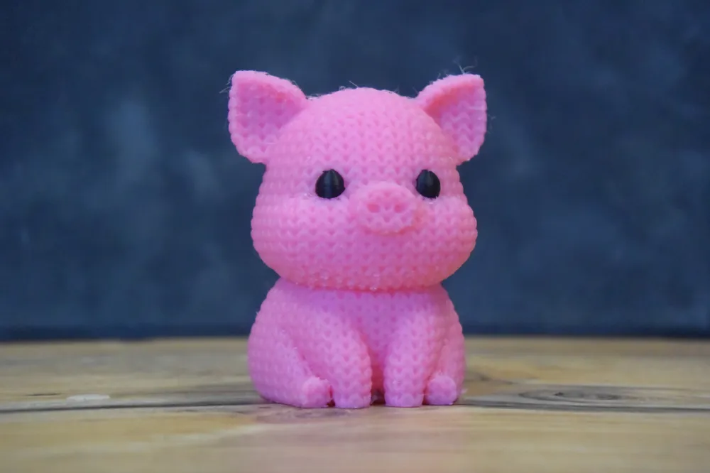 Knitted Pig by Smoggy3D MakerWorld: Download Free 3D Models