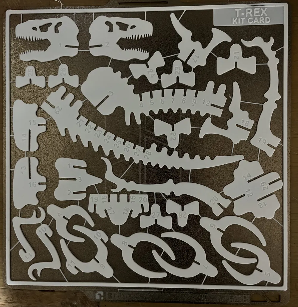T-Rex Dinosaur Kit Card - Free 3D Print Model - MakerWorld
