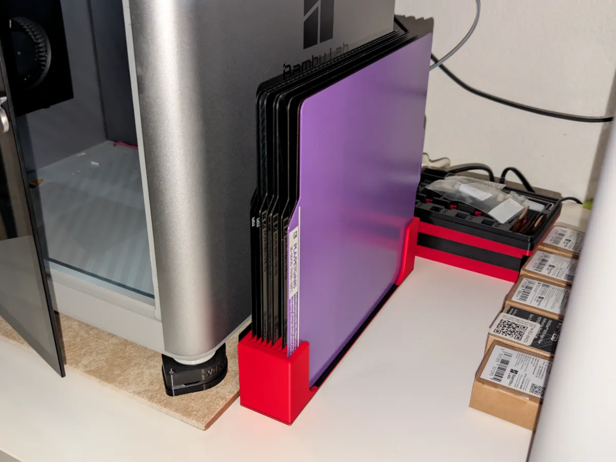 Support de 9 plaques d'impression P1S P2S X1C - Modèle d'Impression 3D ...