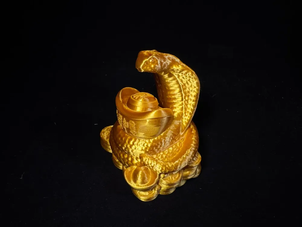 Prosperous Snake Brings Wealth and Good Fortune by Bababu - MakerWorld