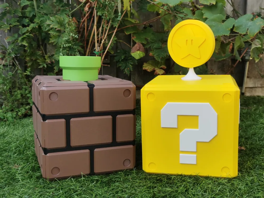 Super Mario Coin Block Lampshade and Model by rijstraket MakerWorld ...