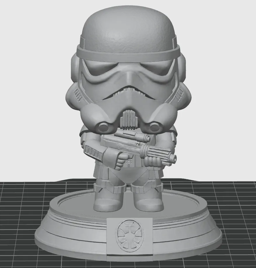 Star wars chibi minifigure - stormtrooper - Free 3D Print Model ...