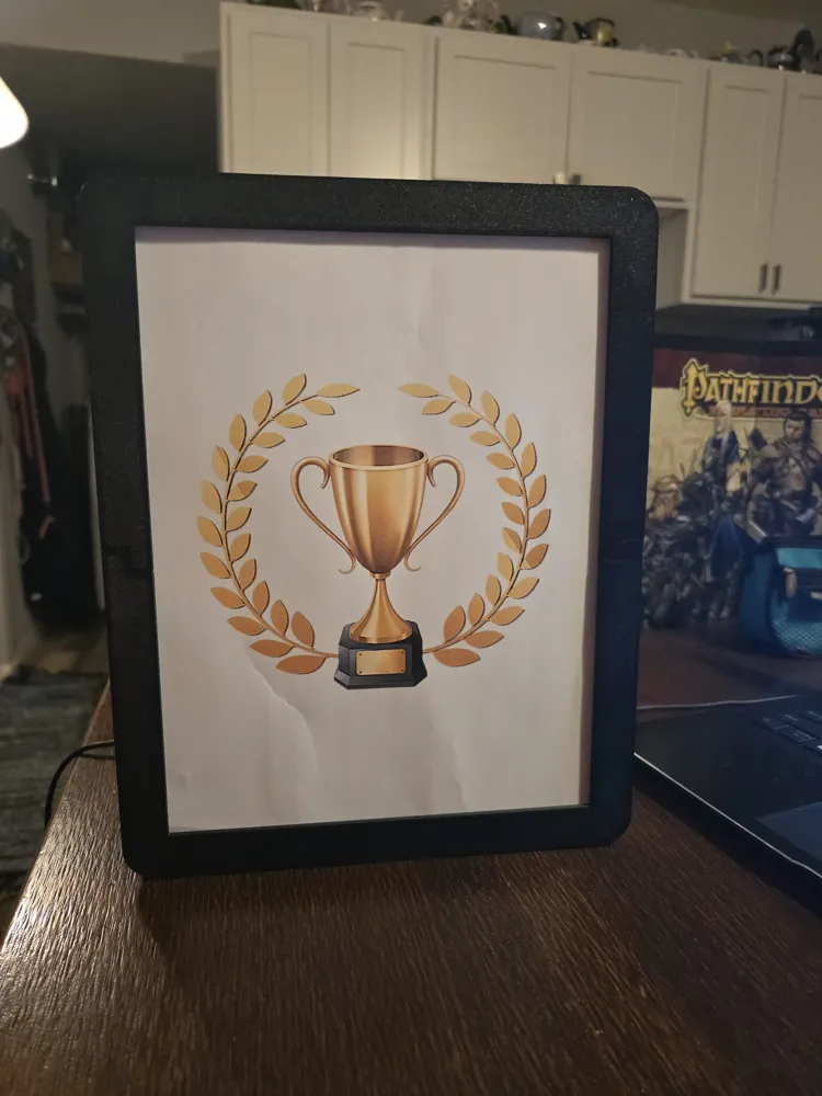 Letter Paper Size Frame / Display - Free 3D Print Model - MakerWorld