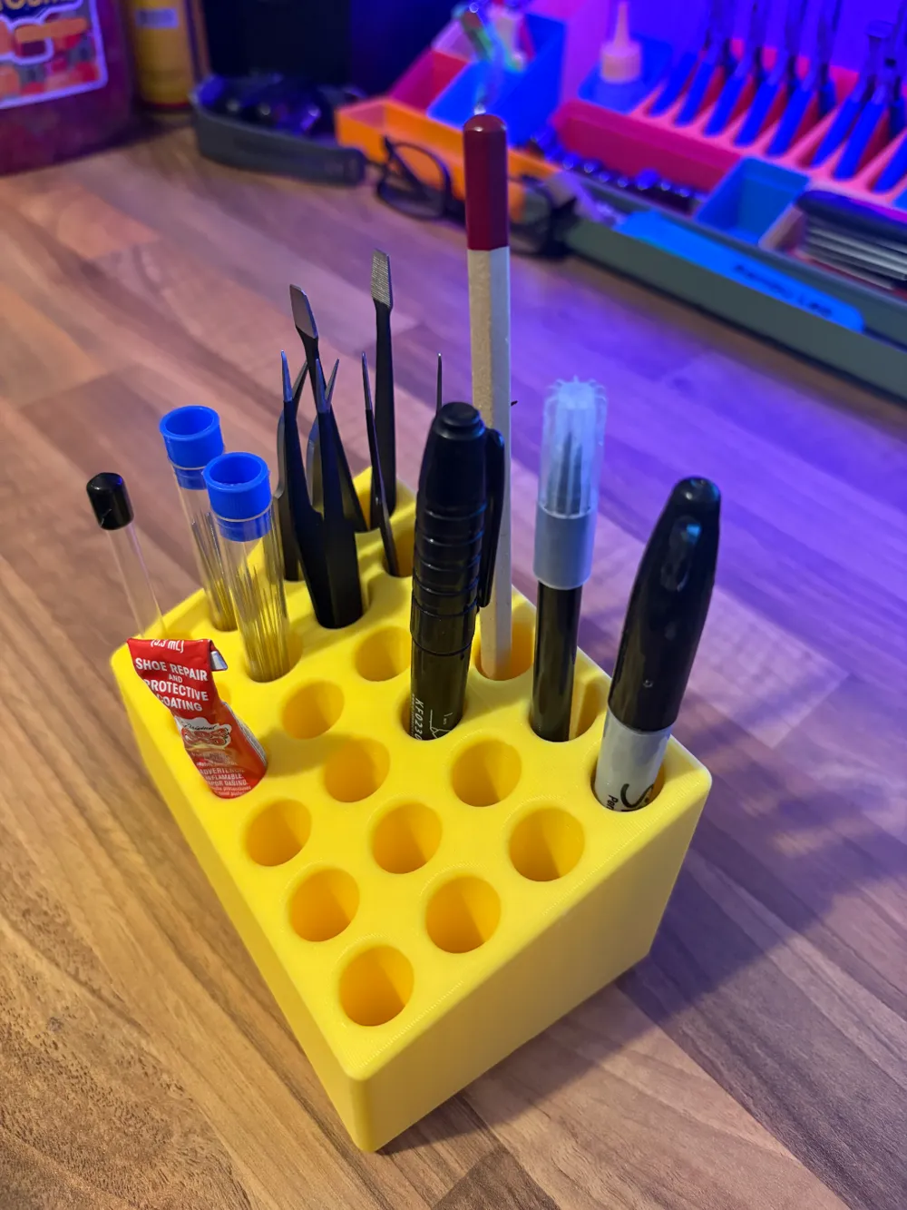 Gridfinity Pen & Tool Rack by brillious - MakerWorld