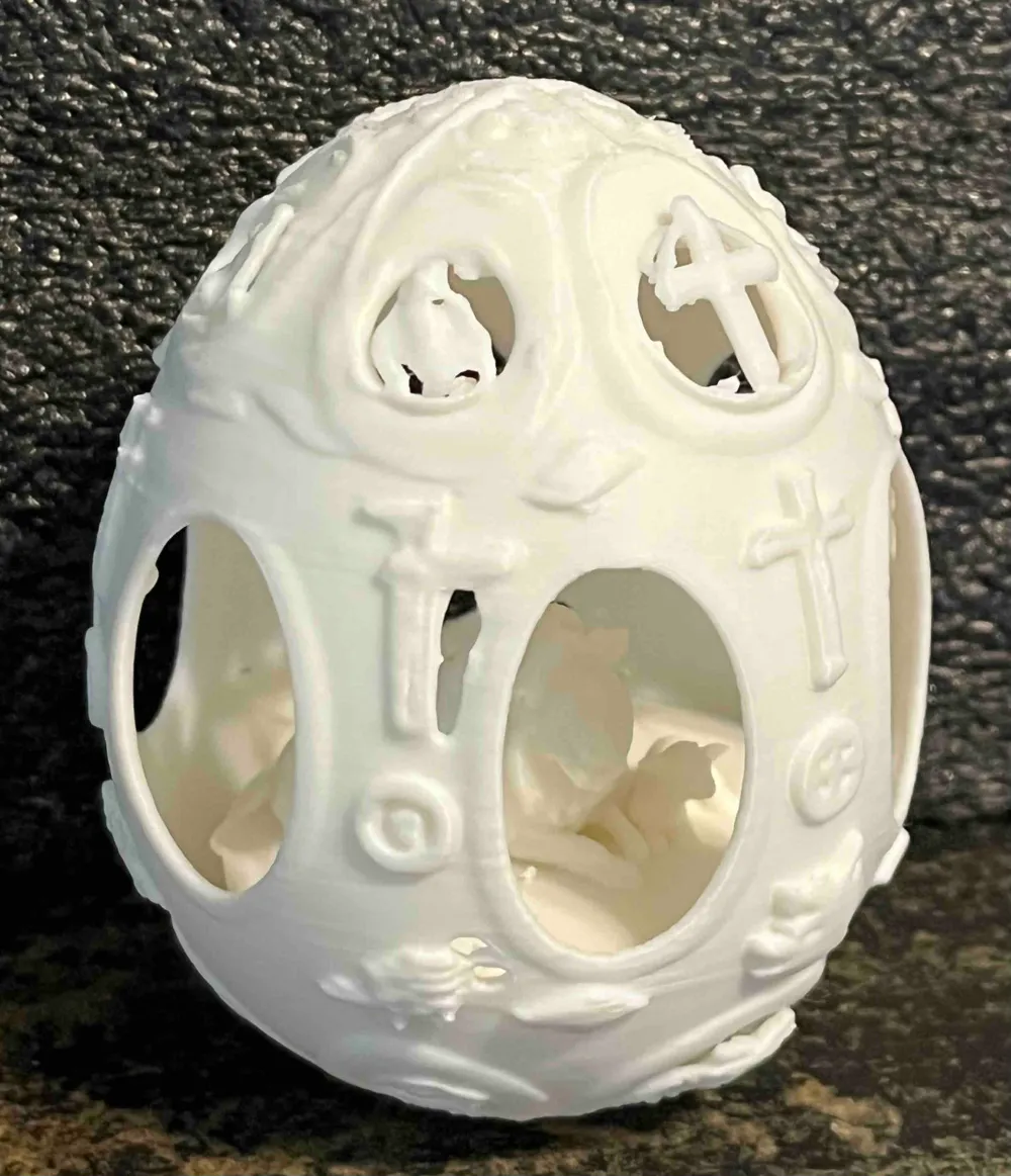 The Lion and The Lamb Easter Egg by kimaul - MakerWorld