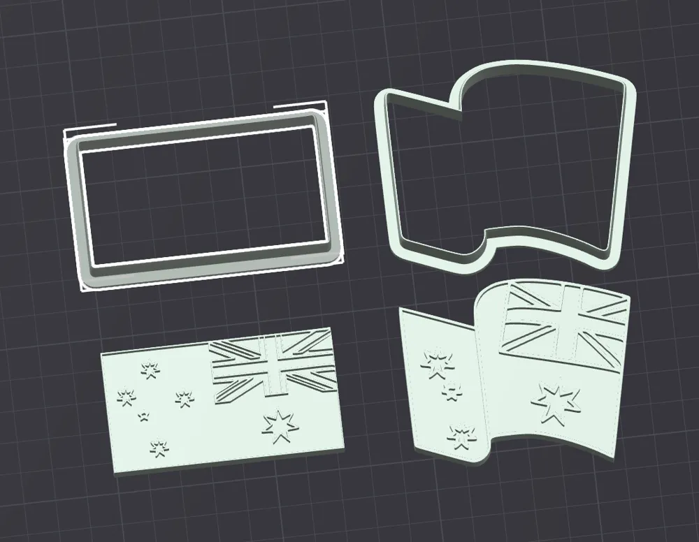 Australian Flag Cookie Cutters - Free 3D Print Model - MakerWorld