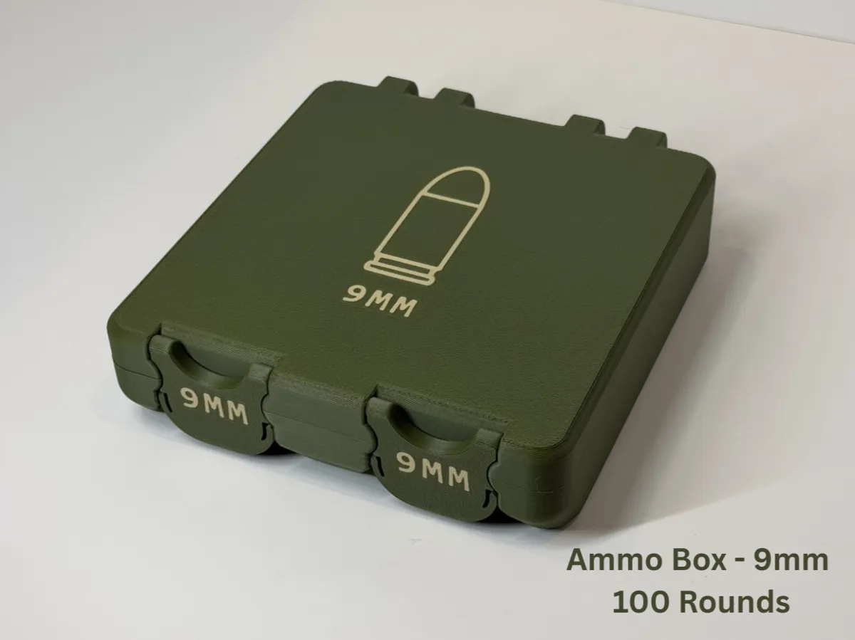 Ammo Box - 9mm - 100 Rounds - Free 3D Print Model - MakerWorld
