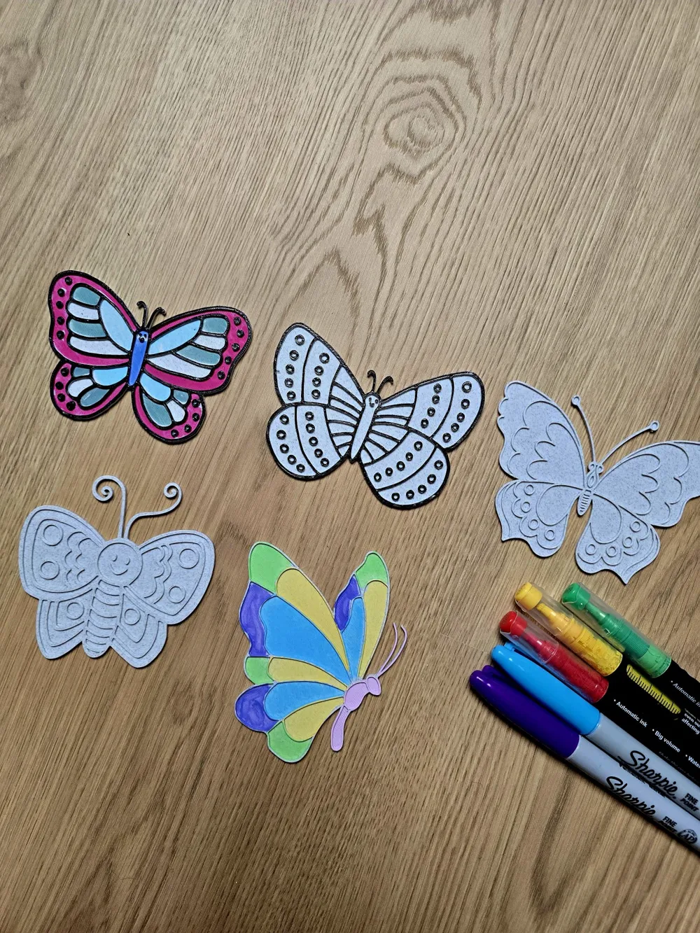 Cute Butterfly Pack 2 DIY Coloring Insect Bugs Fun by Merilno3D ...