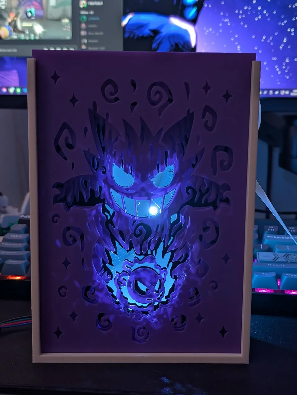 Gengar Shadow Box by bigant262 MakerWorld: Download Free 3D Models