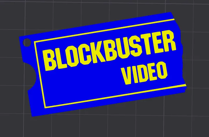 Blockbuster Keychain by KAMZ3D - MakerWorld