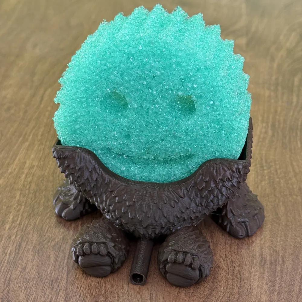 Bigfoot Scrub Daddy Holder - Free 3D Print Model - MakerWorld