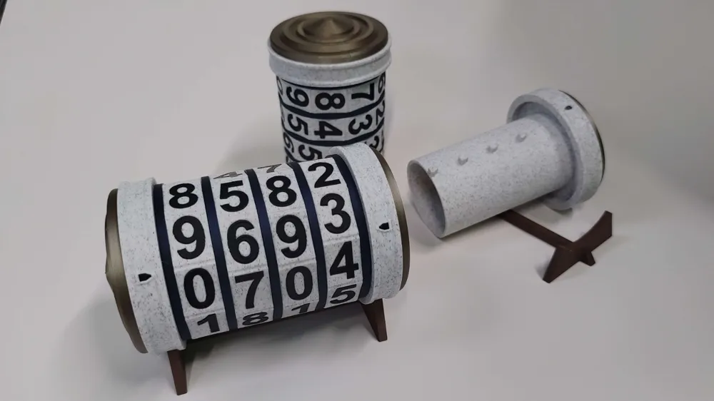 4 Digit Code Lock Container by LindenAho MakerWorld: Download Free 3D ...